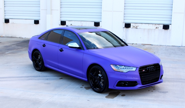 Matte Purple Wrapped 2013 Audi S6 by Superior Auto Design - GTspirit
