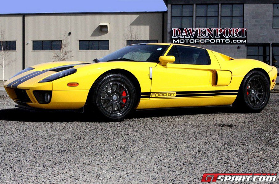 Yellow Ford GT on HRE Wheels by Davenport Motorsports - GTspirit