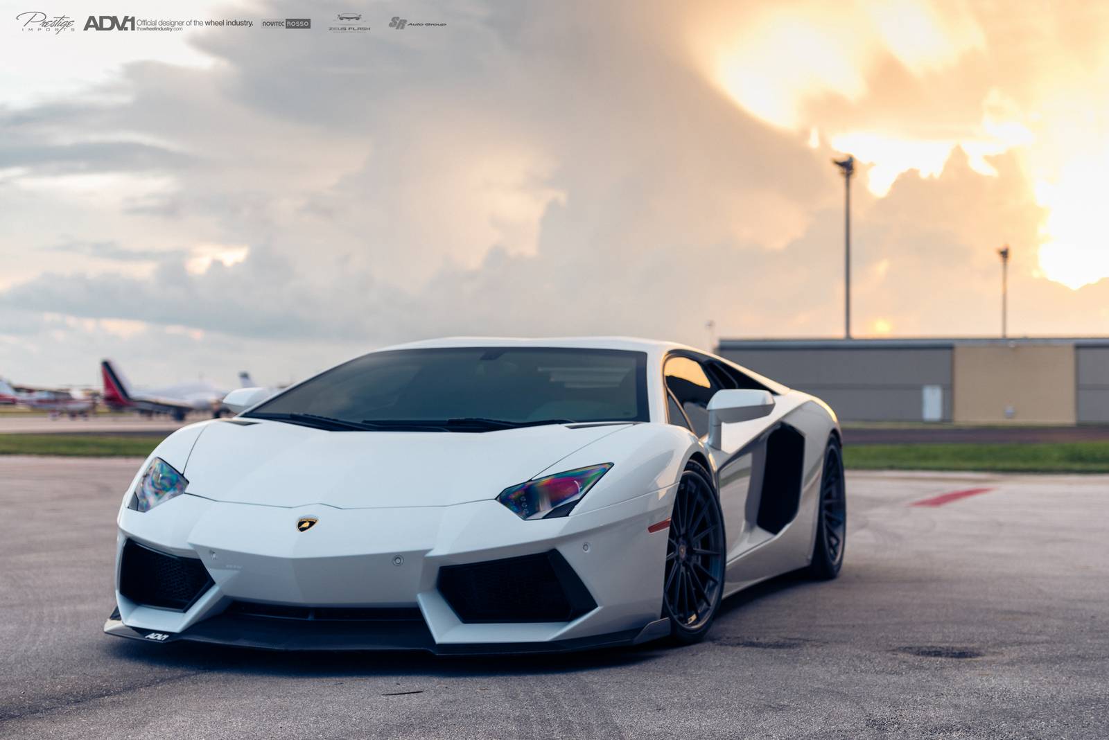 White Lamborghini Aventador Receives ADV.1 Treatment - GTspirit