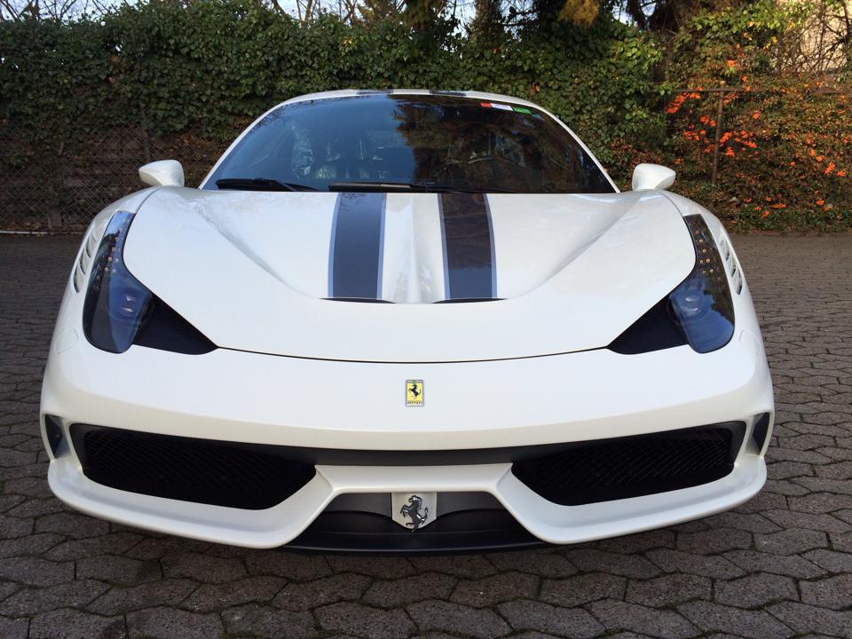 White Ferrari 458 Speciale at Karaveli Exclusive Cars - GTspirit