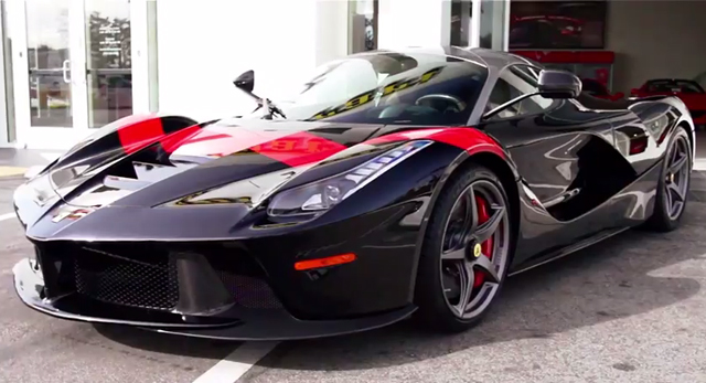 Video: Bespoke Red and Black LaFerrari Delivered - GTspirit
