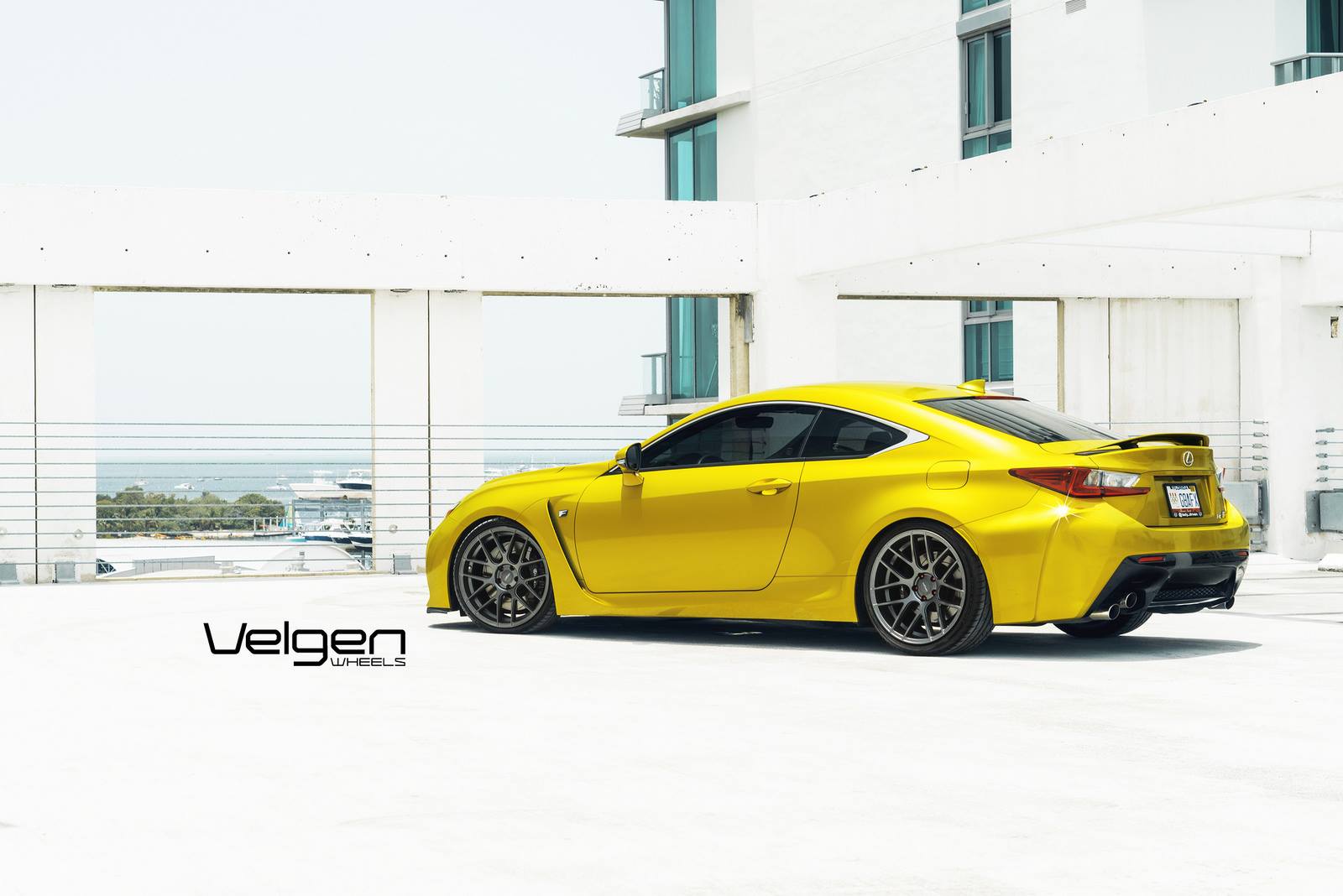 Yellow Lexus RC F Stuns on Velgen Wheels - GTspirit
