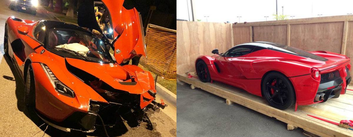 Ferrari Laferrari Crash