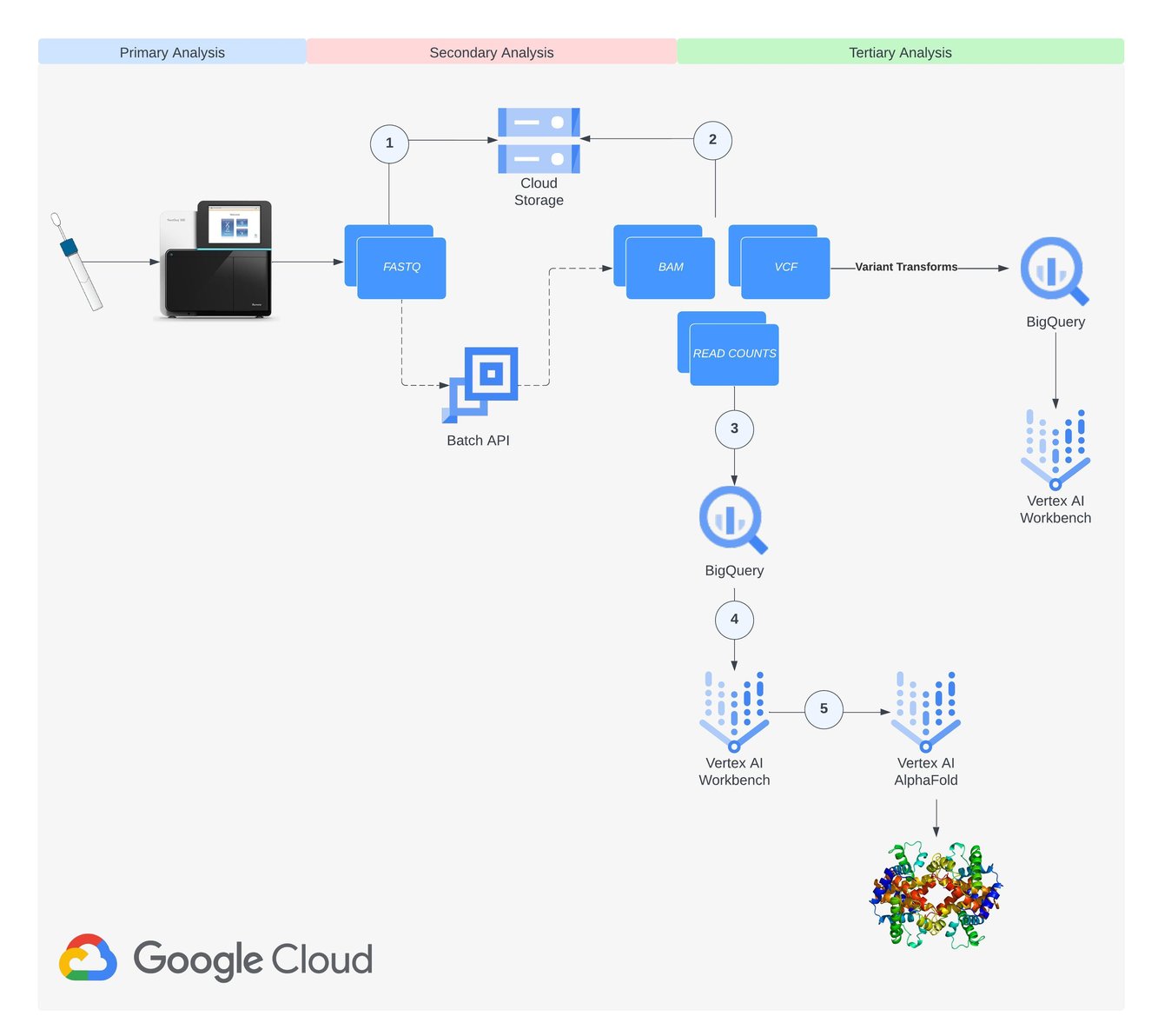 BigQuery と Vertex AI を使用した RNA シーケンスとタンパク質構造予測 | Google Cloud 公式ブログ