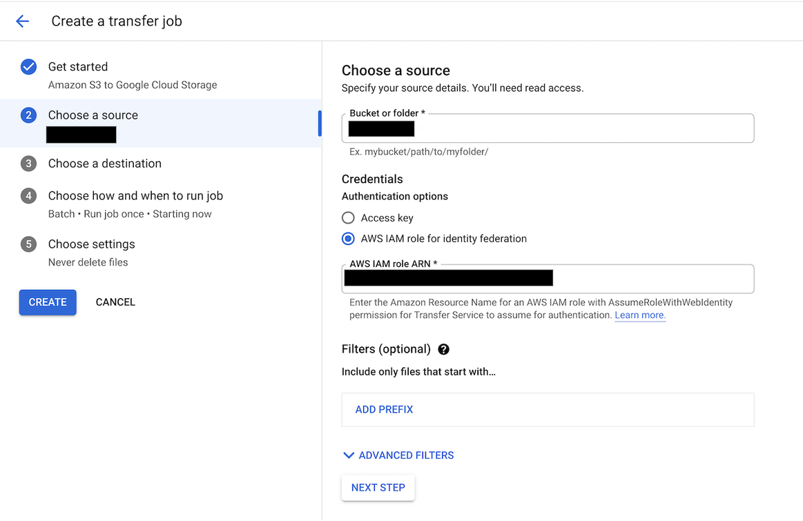 Storage Transfer Service を使用して AWS から GCP にデータを転送する | Google Cloud 公式ブログ