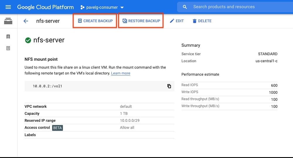 Introducing Filestore Backups | Google Cloud Blog