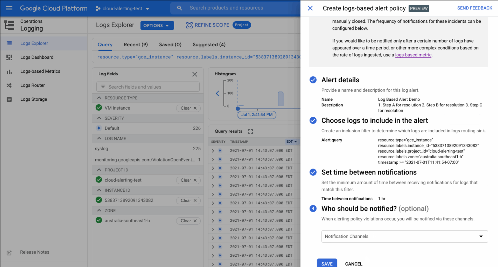 Create alerts from your logs, available now in Preview | Google Cloud Blog