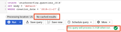 Delete all rows in BigQuery and other DML statements to add, modify and delete data | Google ...