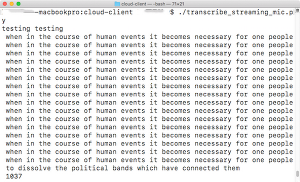ML Explorer: talking and listening with Google Cloud using Cloud Speech ...