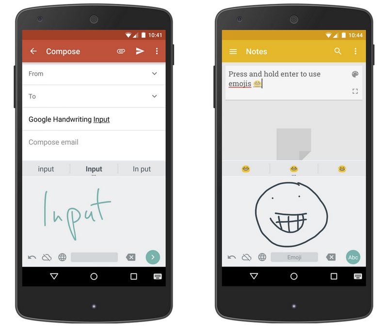 Google Handwriting Input in 82 languages on your Android mobile device