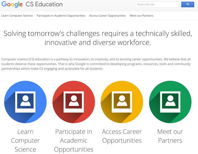 All of Google’s CS Education Programs and Tools in One Place