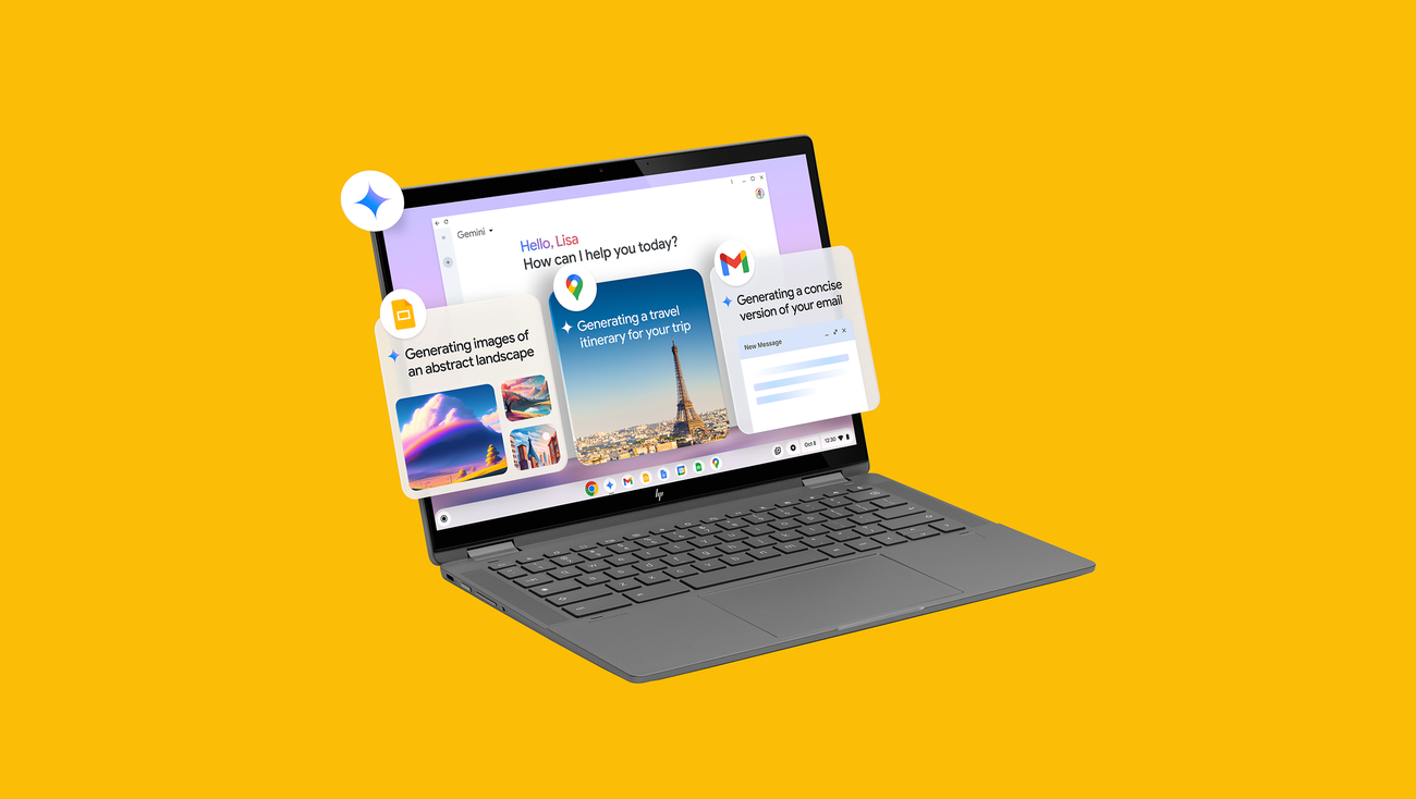 Chromebook Plus now with Gemini, Help me write, and more