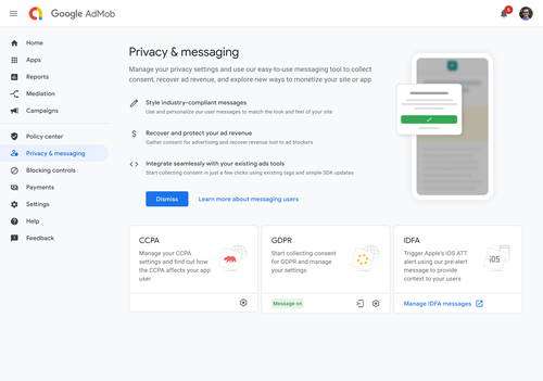 Making it easier for publishers to manage privacy and messaging