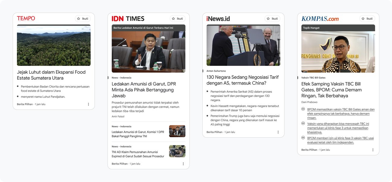 Google luncurkan Berita Pilihan di Indonesia