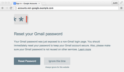 Protect your Google Account with Password Alert
