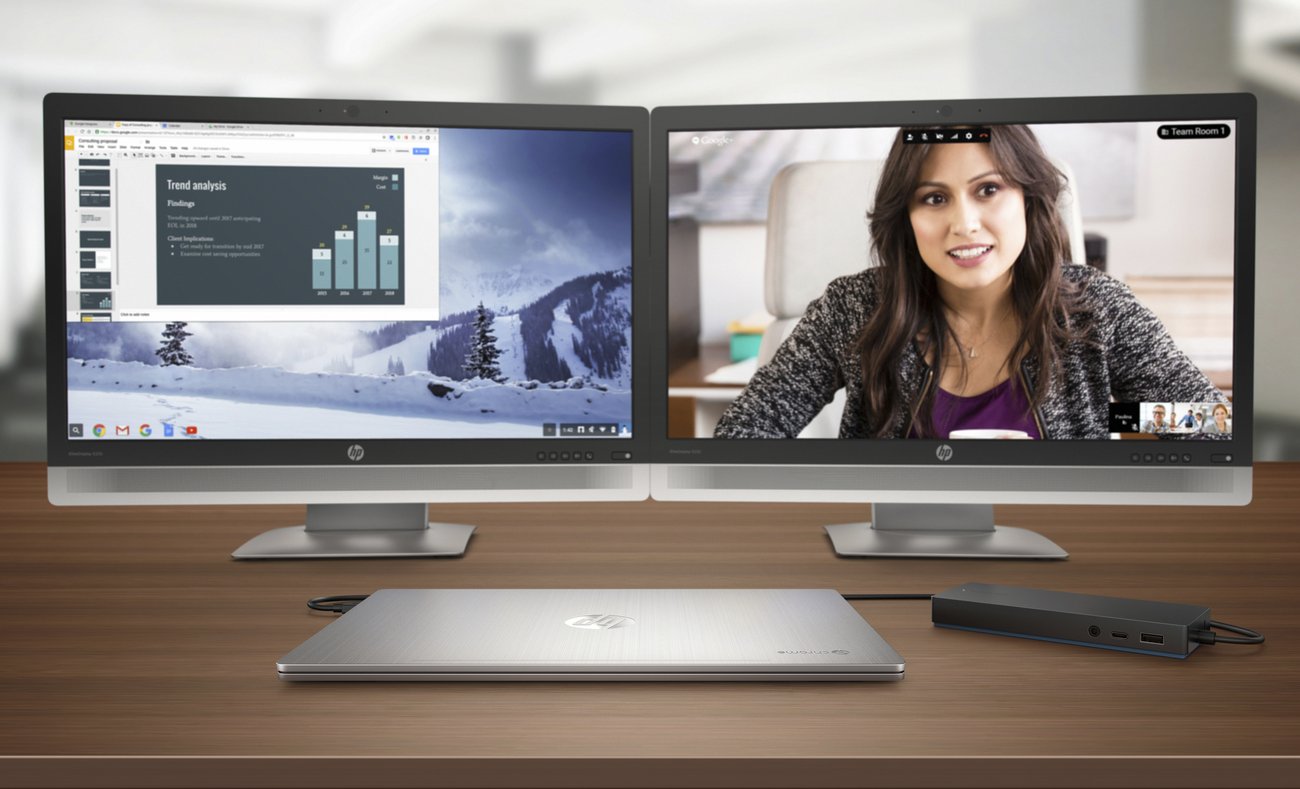 Chrome works for you with the new HP Chromebook 13, a professional ...