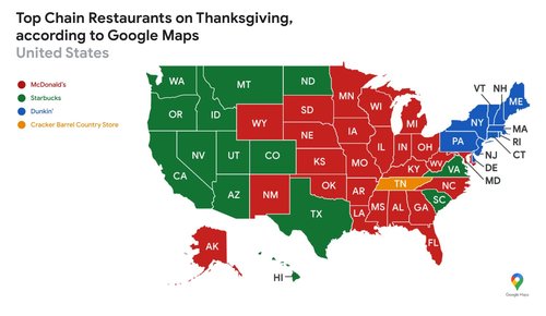 The best times for holiday travel and shopping, according to Maps data