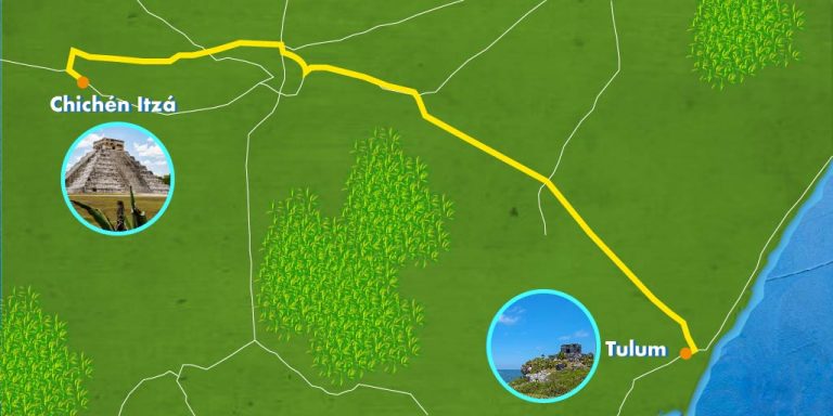 How to get to Chichén Itzá Map and transportation options