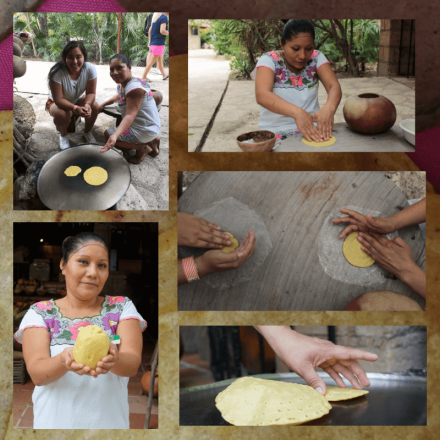 Aprende a preparar la tradicional tortilla de maíz en Xcaret