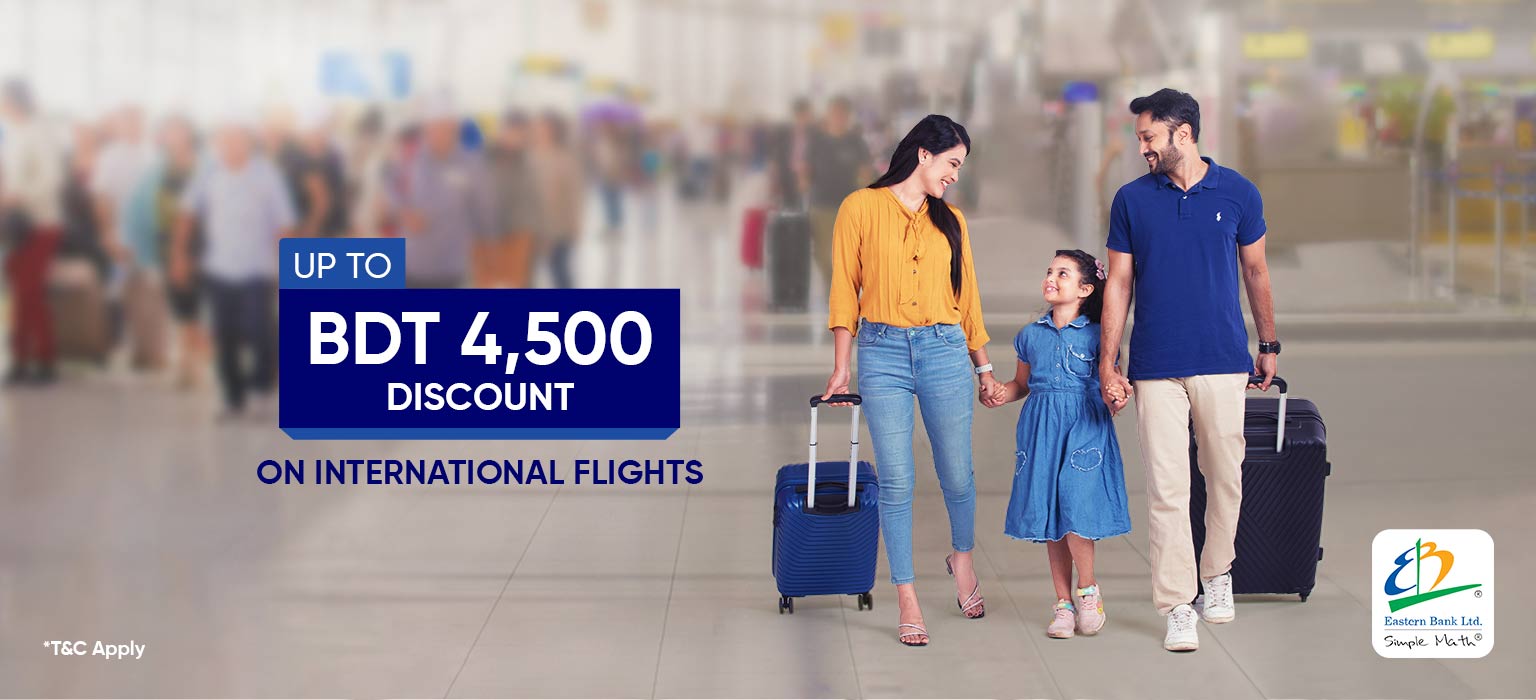 Up to BDT 4,500 discount & 3x EBL skycoins on international flight ...