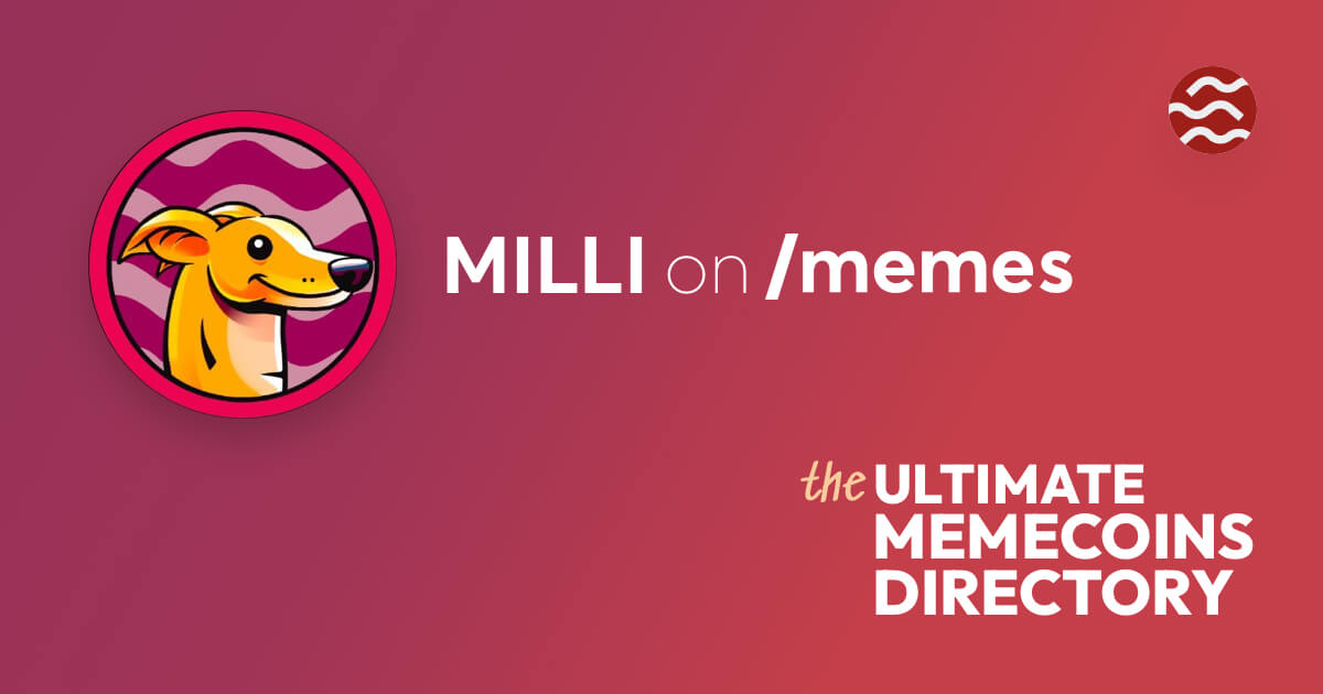 MILLI on SlashMemes, The Ultimate Memecoins Directory
