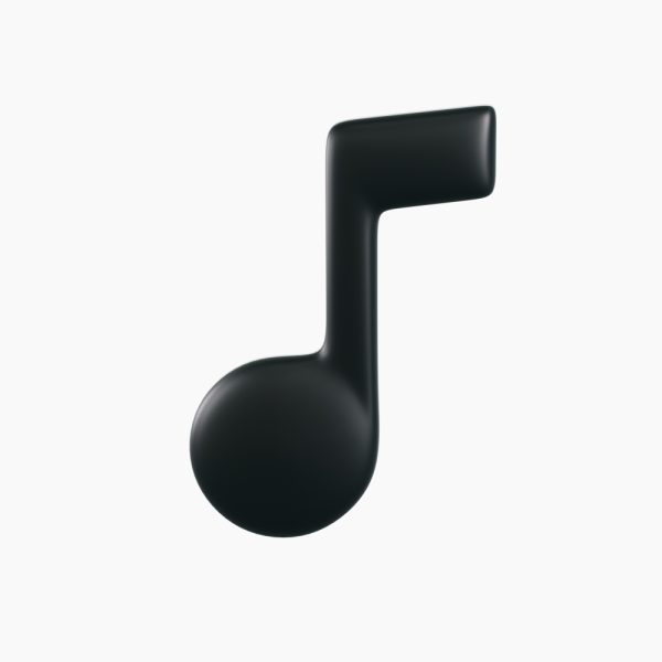 3D 34 Single Music Note Model | The Happy Toolbox
