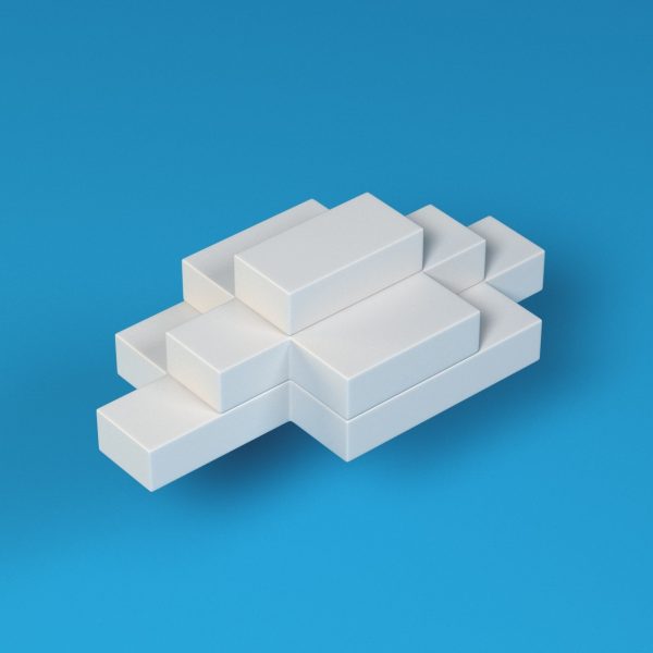 3D Block Cloud 3 Model | The Happy Toolbox
