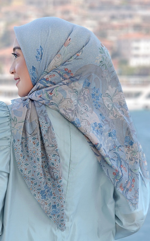 Shop Buttonscarves The Topkapi Voal Square - Powder Blue Hijab Motif ...
