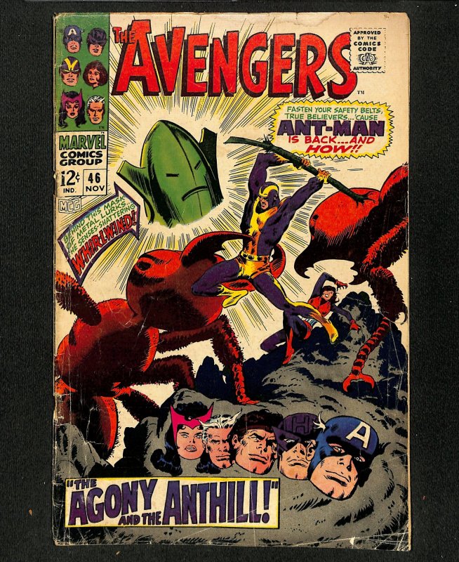 Avengers #46 1st Appearance Whirlwind! Ant-Man! | Full Runs & Sets ...