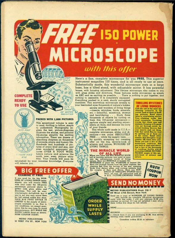 Adventure Comics #89 1943/44 Classic Sandman Cover! Signed by Jack ...