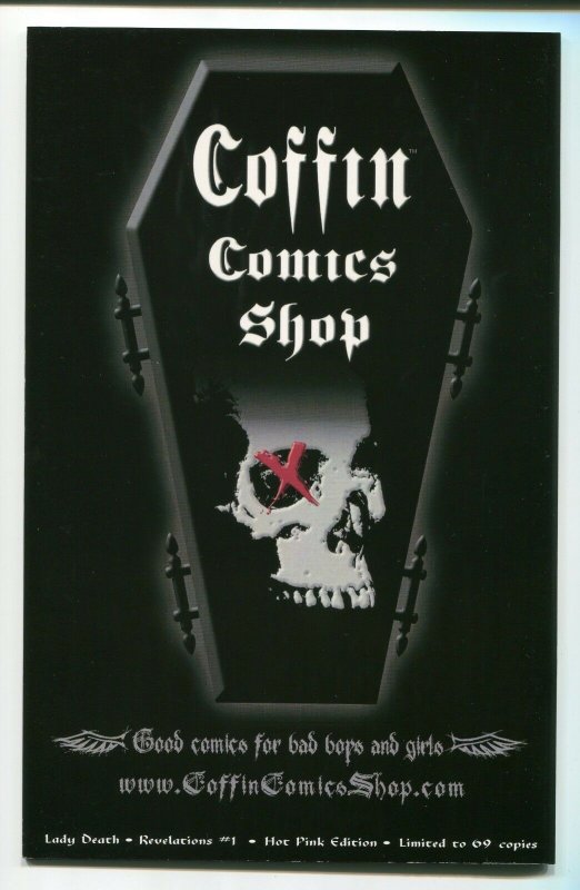 Lady Death Revelations #1 NAUGHTY Peek a Boo HOT PINK Variant Cover ...