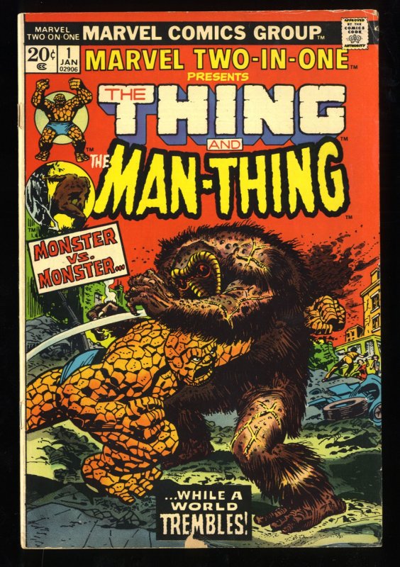 Marvel Two-In-One #1 Thing Vs. Man-Thing! | Comic Books - Bronze Age ...
