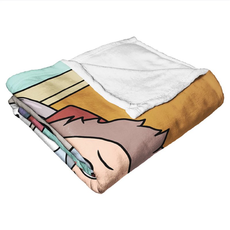 Rick & Morty Holographic Chicken Aggretsuko Comics Silk Touch Blanket ...