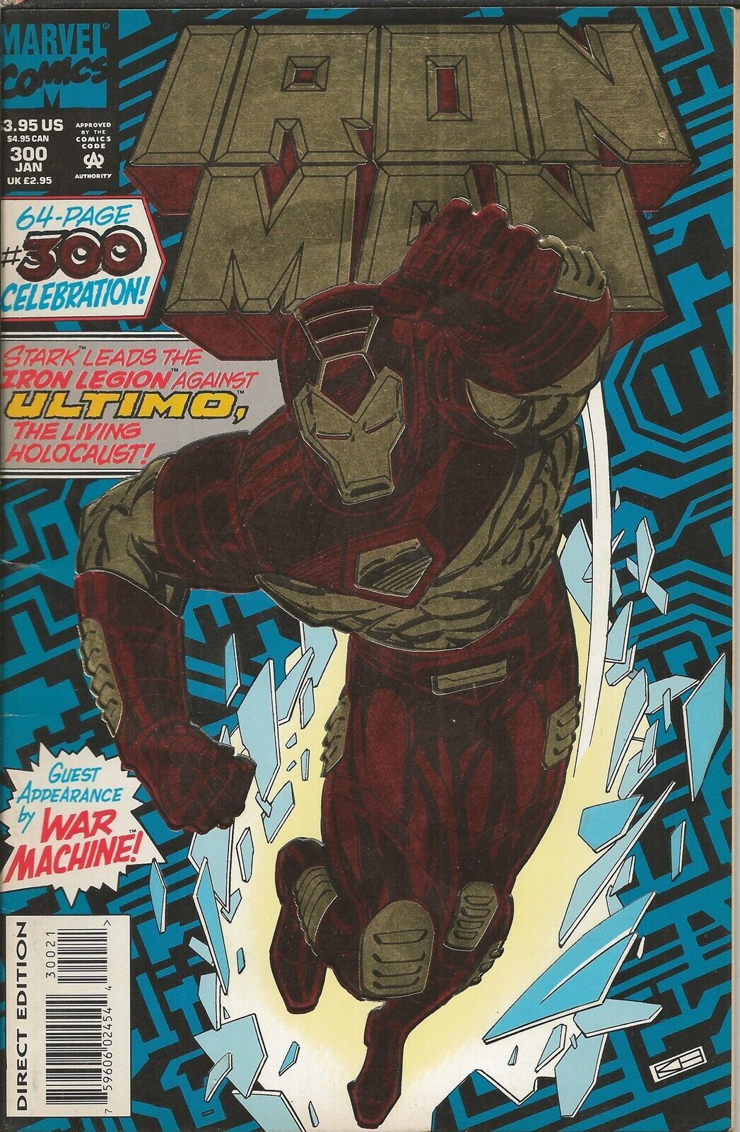 Iron Man #300 ORIGINAL Vintage 1994 Marvel Comics 759606024544 | Comic ...