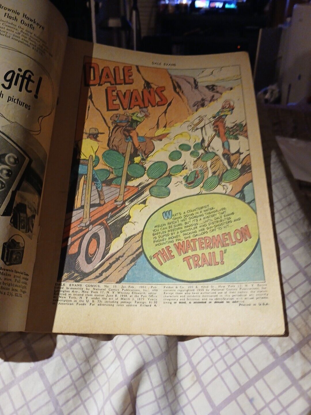 DALE EVANS COMICS #15 Dc 1951 Golden Age Rocket ? Wheelchair Scifi ...