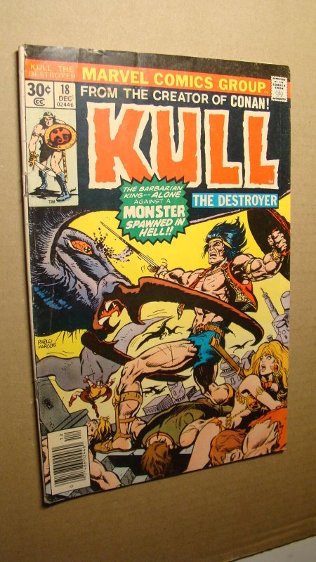 Kull 18 the Destroyer VS Monsters From Hell 1976 Marvel Comics | Comic ...
