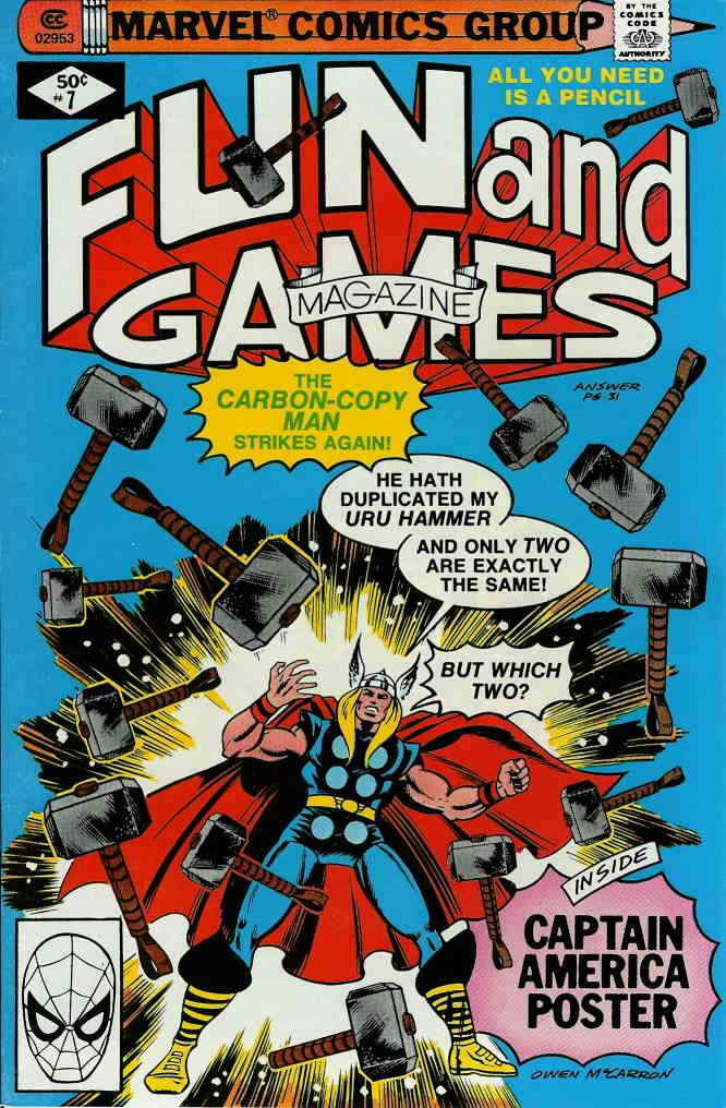 Fun and Games Magazine #7 VG; Marvel | low grade comic - save on ...