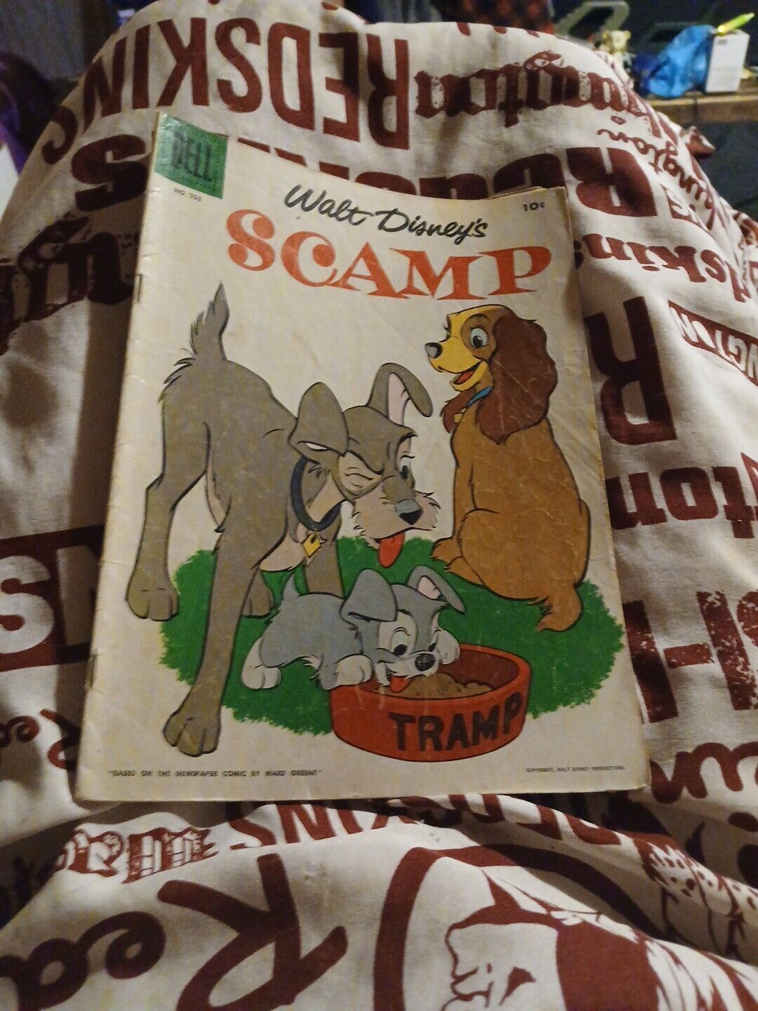 Walt Disneys Scamp Four-Color 703 (#1) Dell publishing 1956 silver age ...