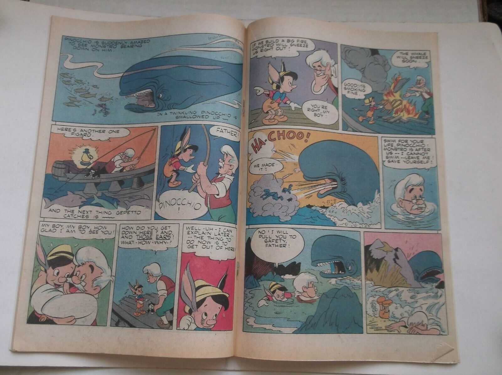 Gold Key: Walt Disney Showcase: Adventures of Pinocchio #48, 64 Pages ...