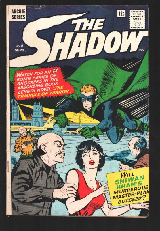 The Shadow #2 1964--Shadow has superhero costume on cover-Shiwan Khan ...