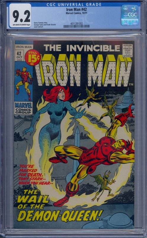 Iron MAN #42 CGC 9.2 Demon Queen George Tuska | Comic Books - Bronze ...