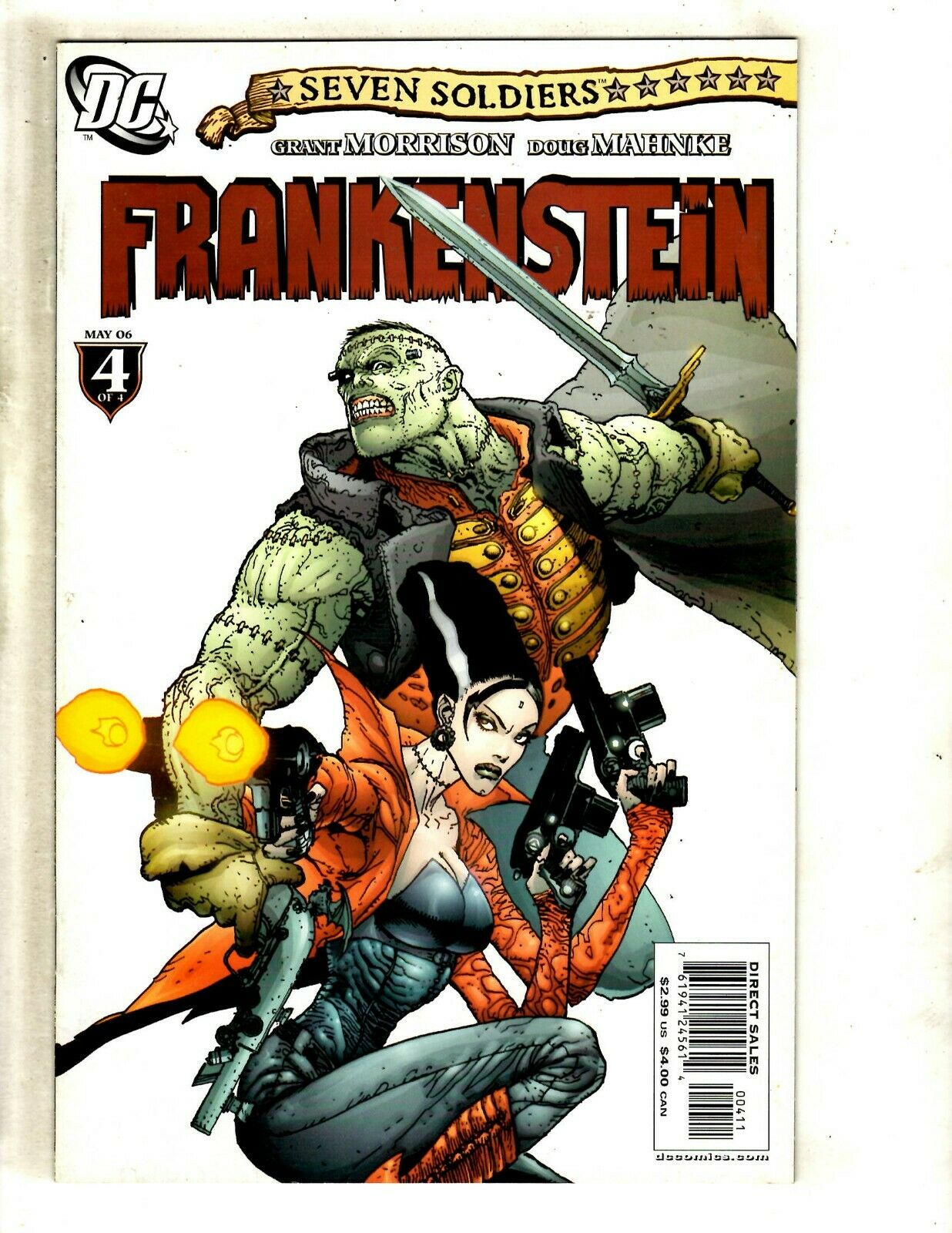 10 DC Comics Seven Soldiers Frankenstein # 1 4 Manhattan Guardian 1 2 ...