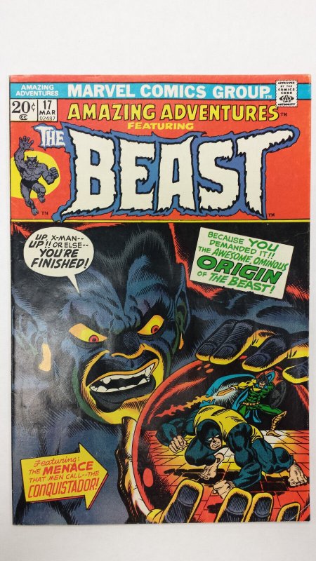 Amazing Adventures (1972) # 17 Last Final Beast Issue Origin Retold JIM ...