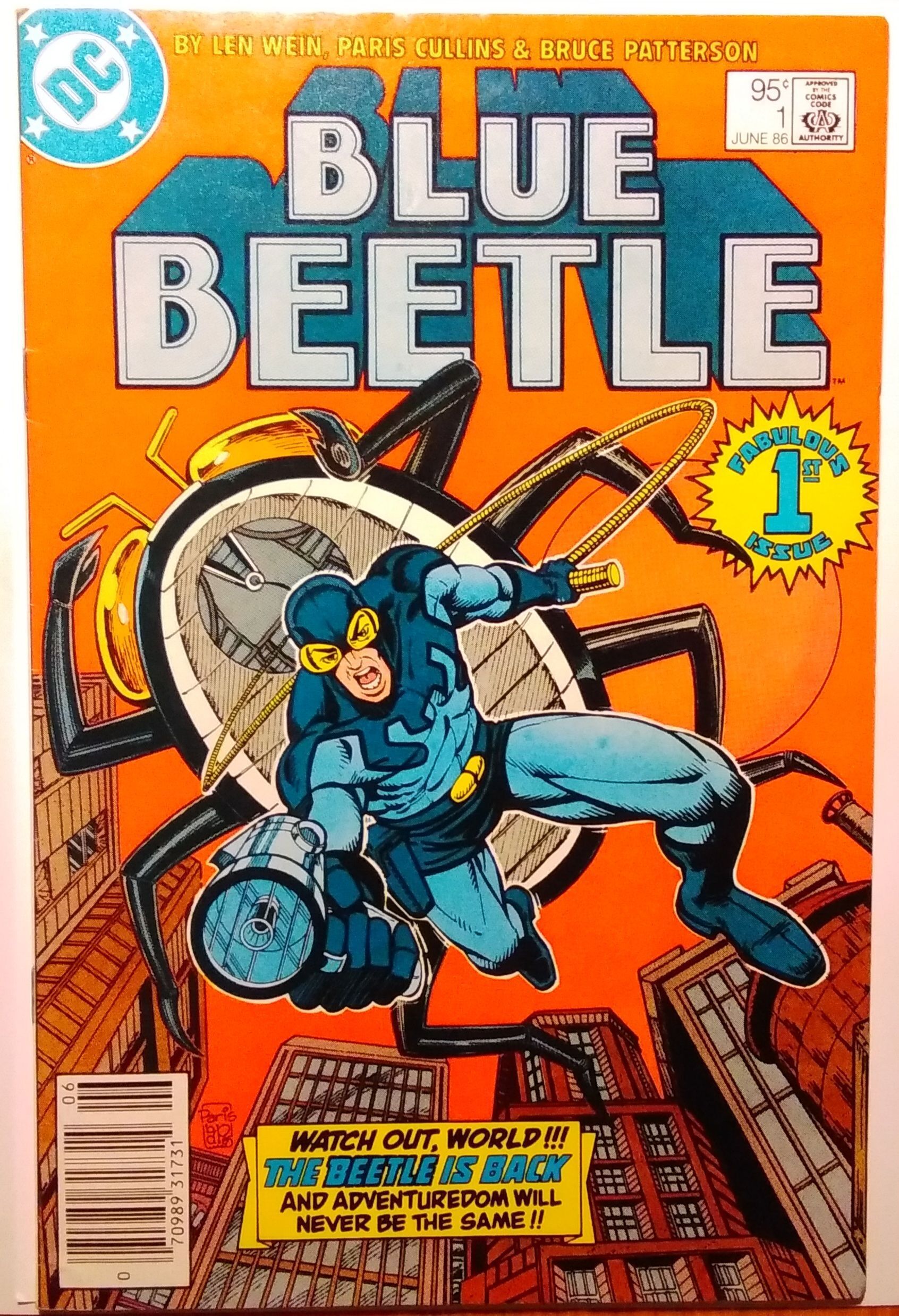 Blue Beetle #1 CPV (1986) | Comic Books - Copper Age, DC Comics, Blue ...