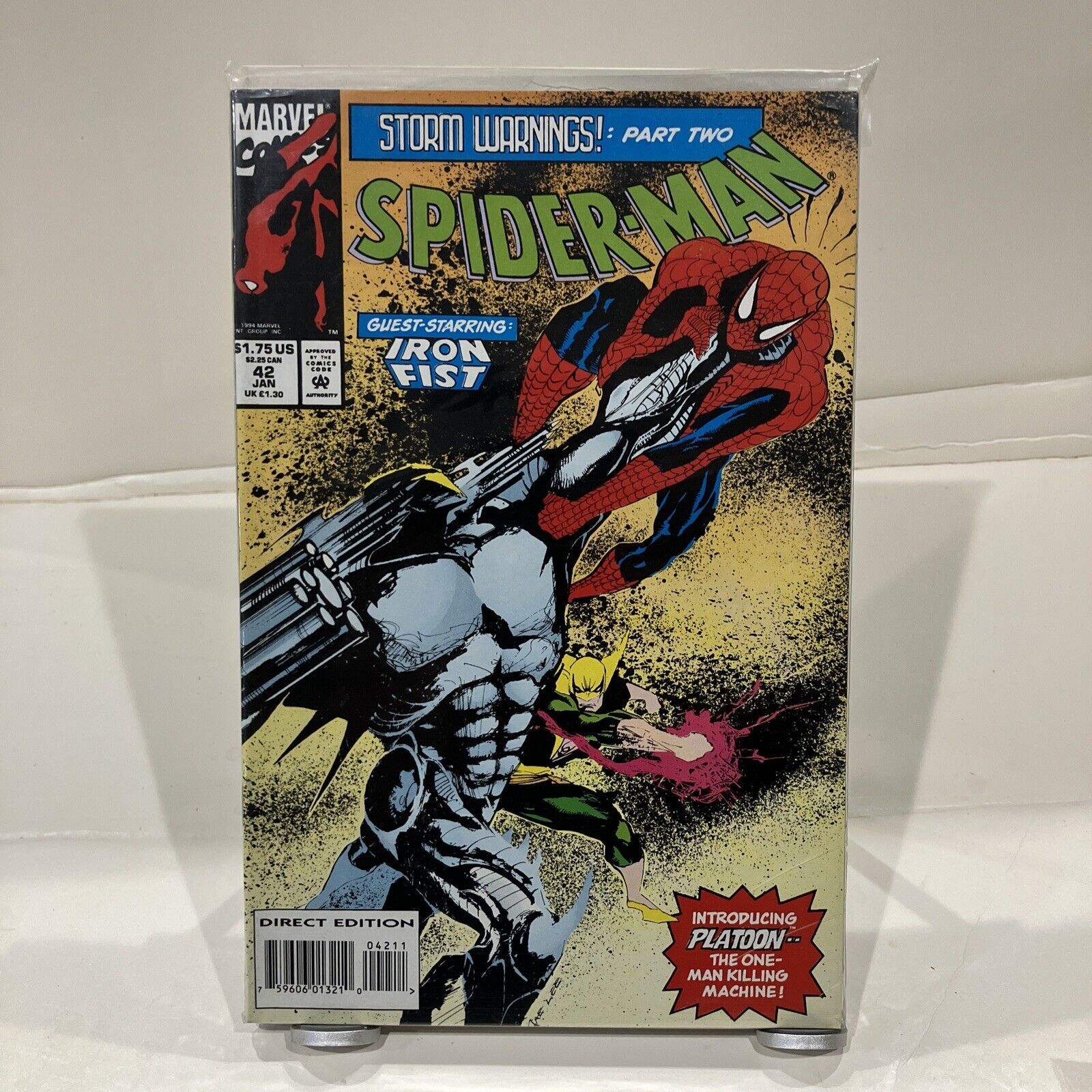Spider-Man 42 1994 - 1st Appearance Platoon Iron Fist Appearance ...