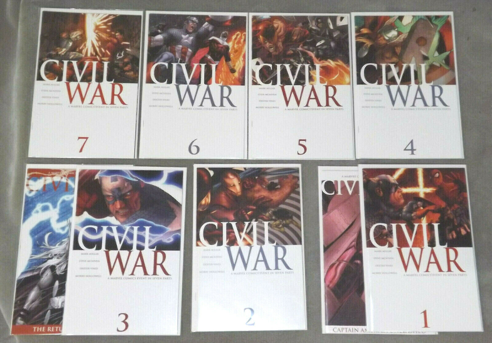 CIVIL WAR #1-7 Complete + Variants X-Overs Tie-Ins More 65 Issues Marvel Comics | Comic Books ...