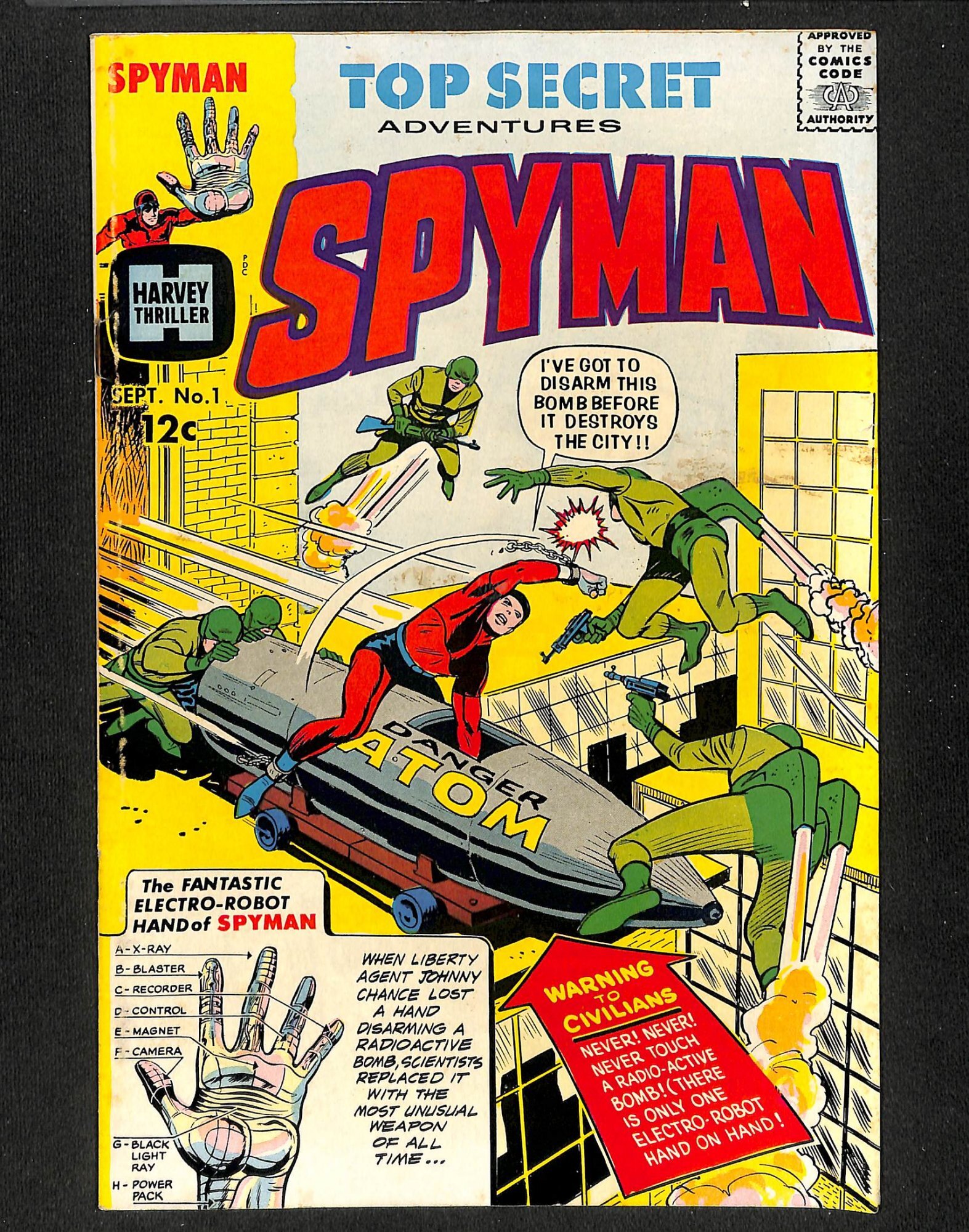 Spyman #1 | Comic Books - Silver Age, Harvey / HipComic