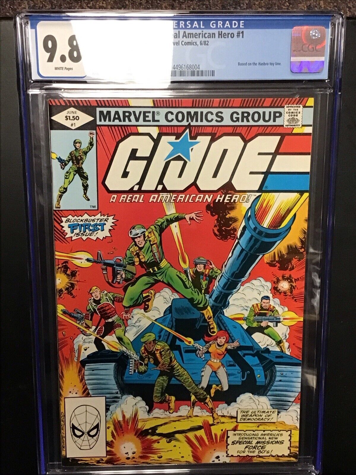 GI Joe A Real American Hero #1 CGC 9.8 1982 4496168004 1st app. Hawk NM ...