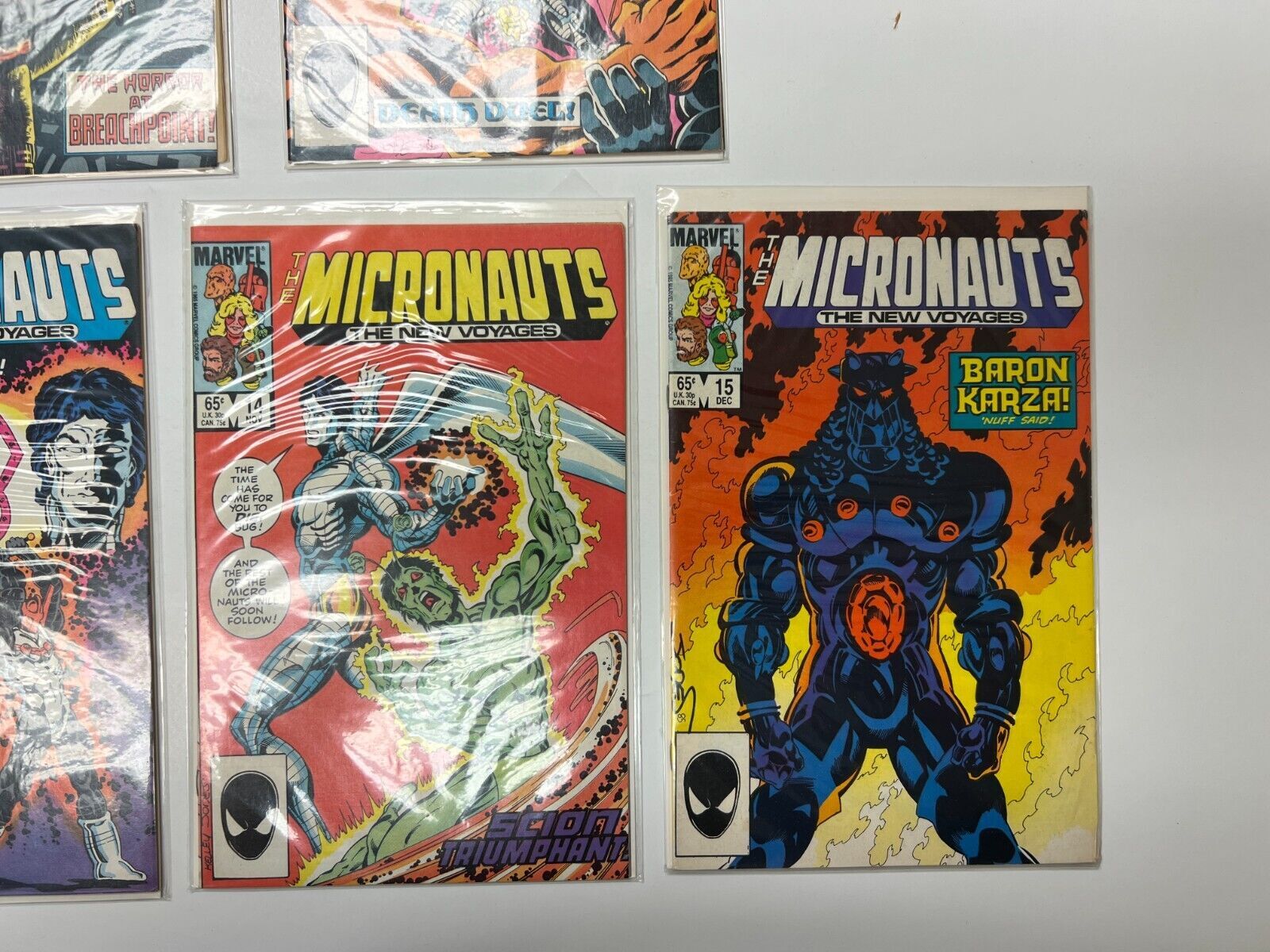 5 The Micronauts Marvel Comics #11 12 13 14 15 Spiderman Avengers Hulk ...