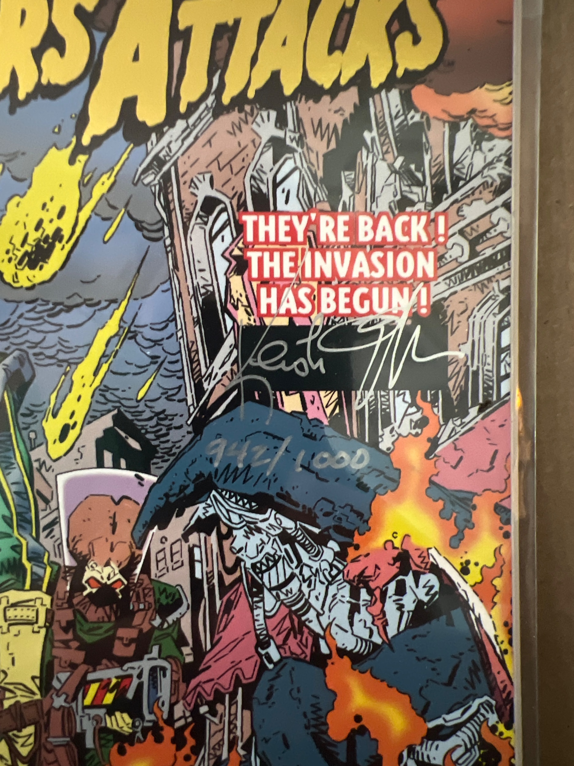 Mars Attacks #1 (1994) signed and numbered by Keith Giffen 947/1000 | Comic Books - Modern Age ...